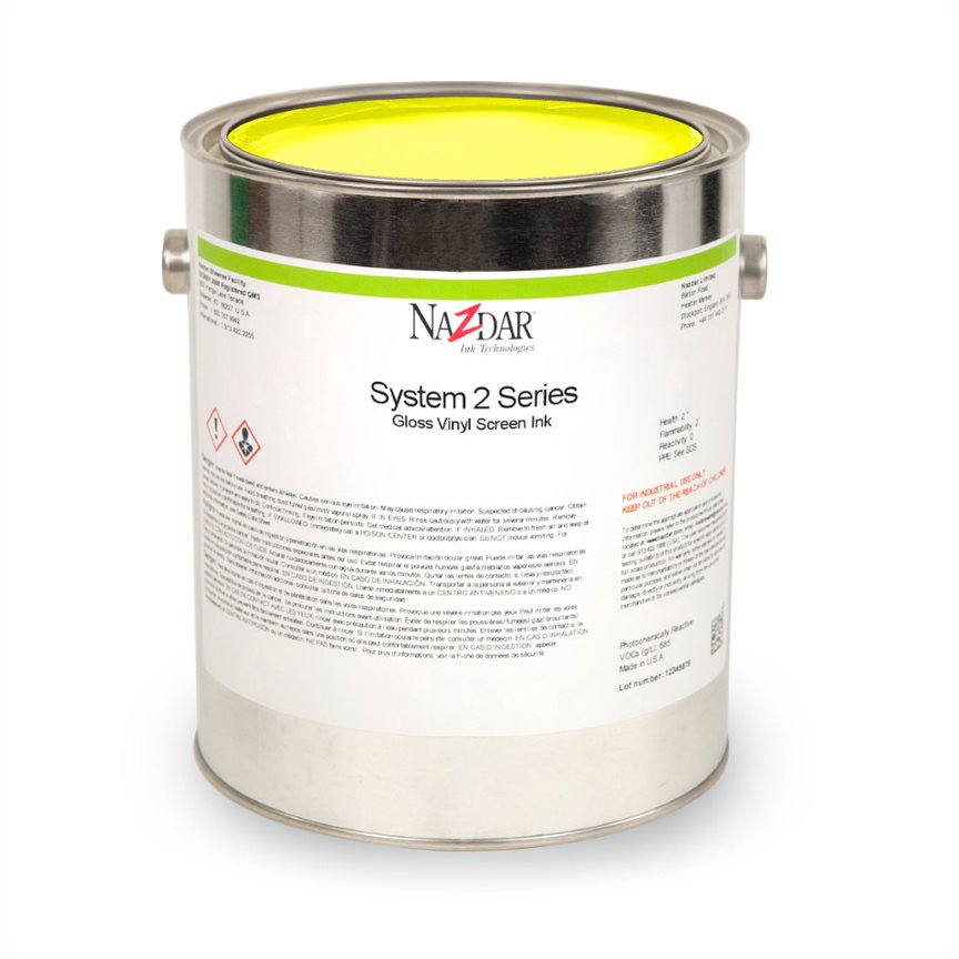 Nazdar System 2 Gloss Screen Ink - Standard Colors – Lee's Supply